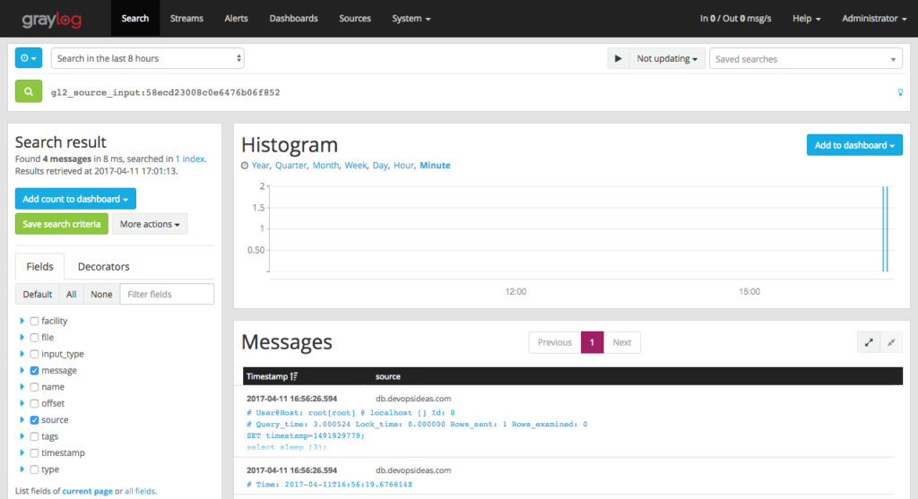 Graylog-mysql-15 - DevopsIdeas