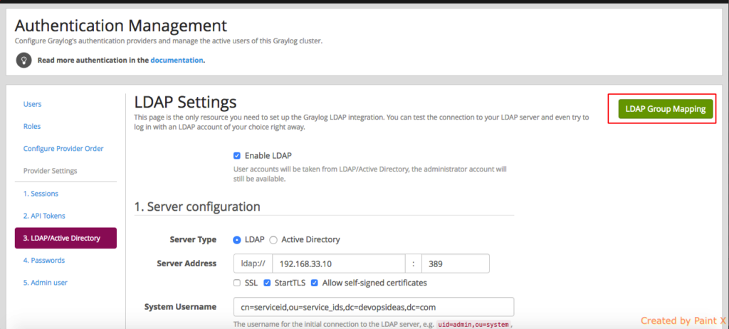 OpenLDAP - Graylog LDAP Integration