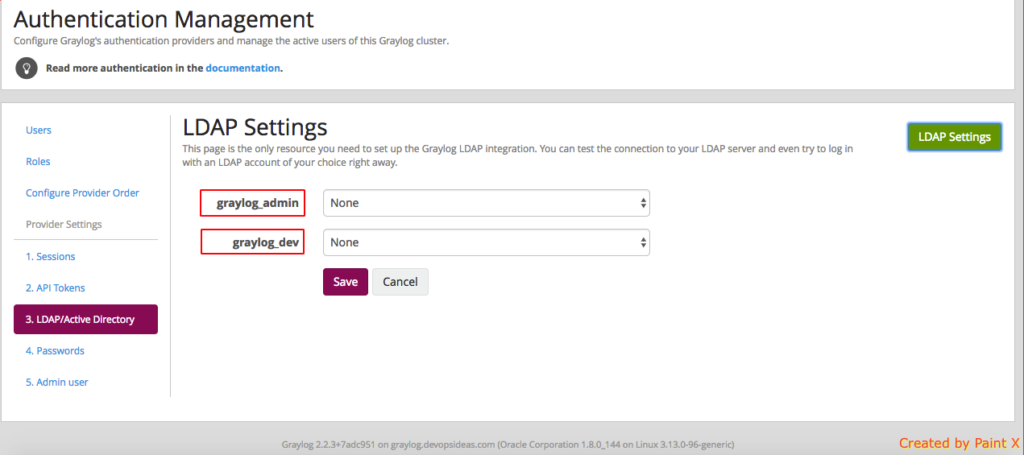 OpenLDAP - Graylog LDAP Integration